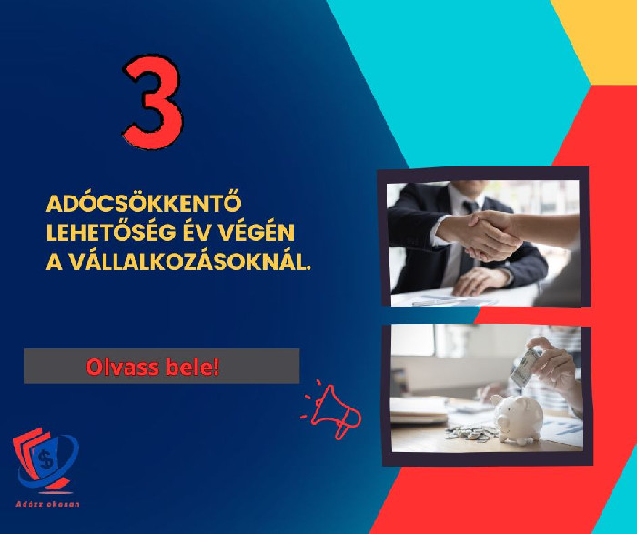 Adócsökkentés év végén a vállalkozásoknál | Adókalulátor
